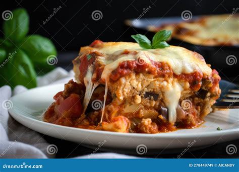 Hearty Eggplant Parmesan Casserole With A Rich And Creamy Tomato Sauce