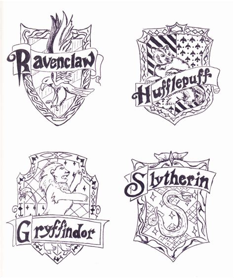 Hogwarts Crests Printable
