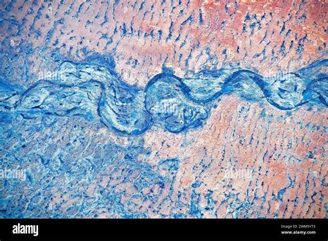 Land Feature Close To Chaddra Chad Digital Enhancement Of An Image By
