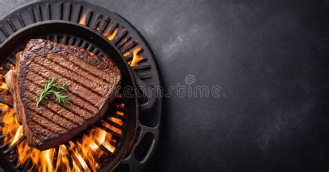 A Mouthwatering Steak Cooked To Perfection On A Grill Stock Illustration Illustration Of Filet