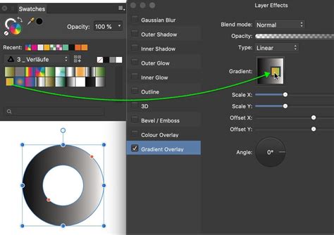 Applying A Gradient To The Selected Object Desktop Questions Macos