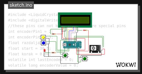 Enkoder Miza V Wokwi ESP STM Arduino Simulator