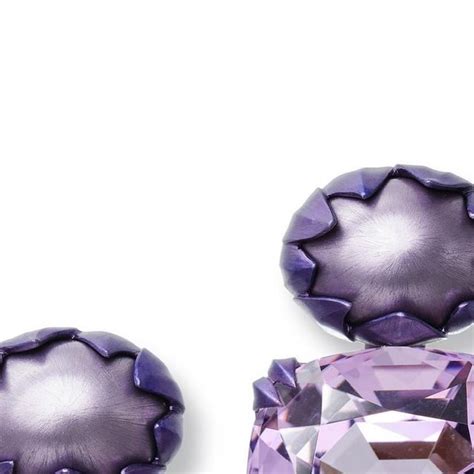 Violet To Deep Purple Hues In Hand Sculpted Amethyst Earrings