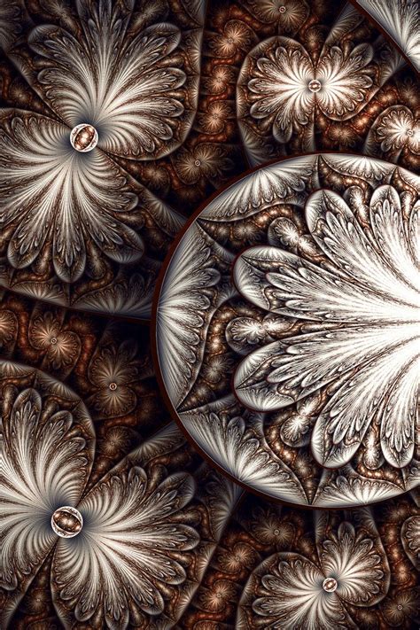 Feathery Flowers Фрактальное искусство Фракталы Искусство анимации