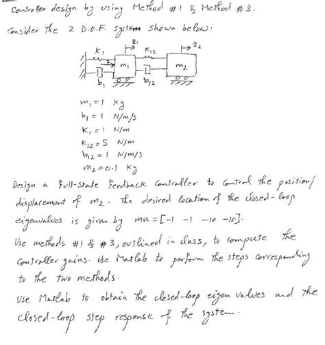 Controller Design By Using Method Method Chegg