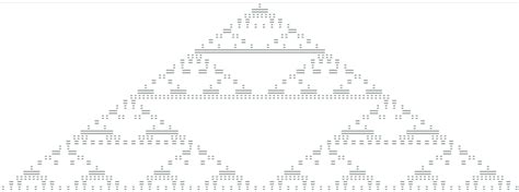 Binomial Coefficients Fractal In Trinomial Triangle What Is It
