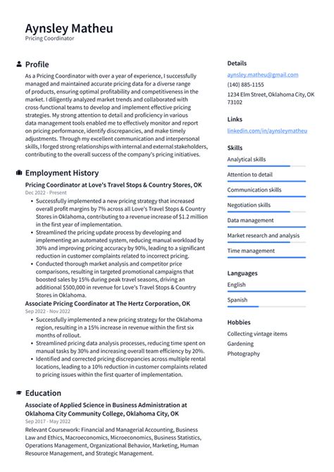 Walgreens Pricing Coordinator Resume Examples ResumeCat