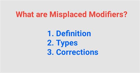 What Are Misplaced Modifiers