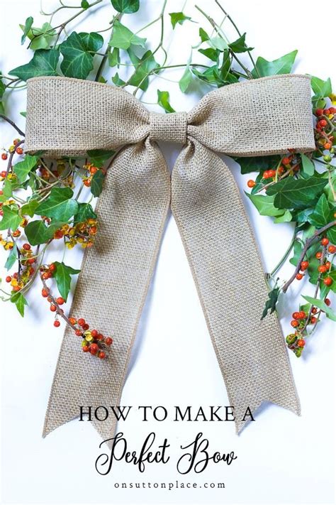 How To Make A Bow For A Wreath On Sutton Place Diy Wreath Bow How