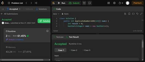 Anusha Wankhade On Linkedin Xor Hashset Bitwiseoperations Java Problemsolving