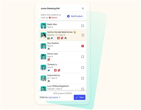 Attendance Clipboard