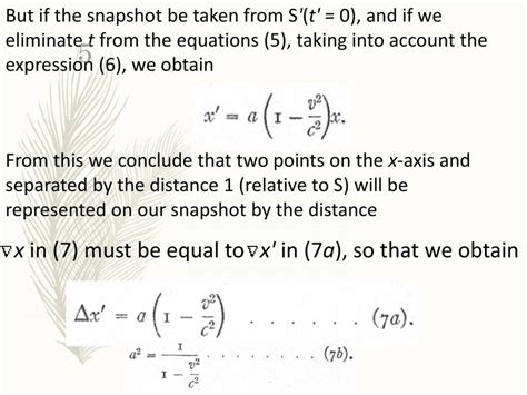 Lorentz Transformation Relativity Modern Physics Powerpoint Slides