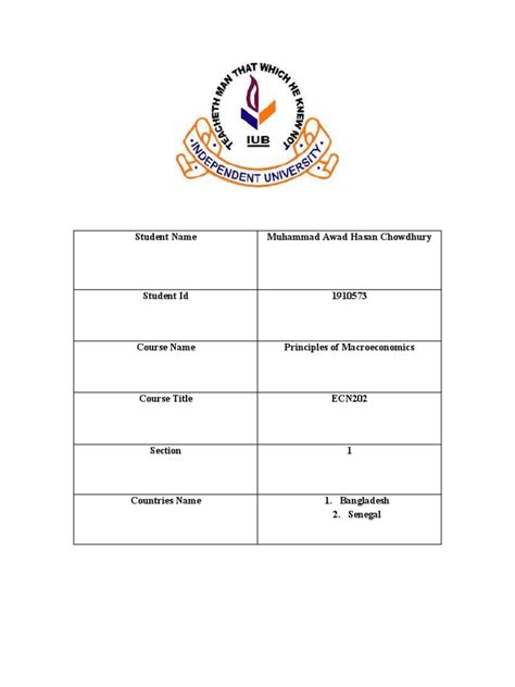Ecn Final Assignment Pdf Gross Domestic Product Unemployment
