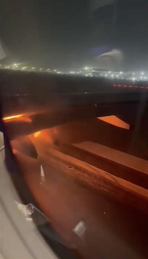 Plane Catches Fire During Take Off From Delhi Airport Video