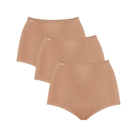 Sloggi Set De Chiloti Cu Talie Inalta 3 Perechi Maro Nisip 44 EMAG Ro