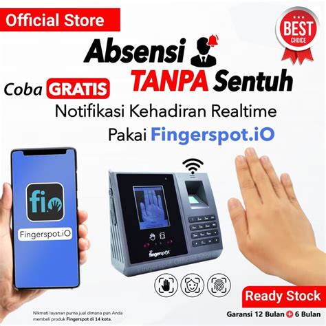 Mesin Absensi Wajah Sidik Jari Telapak Tangan WiFi Terlengkap