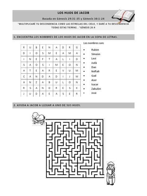 Actividad Los Hijos De Jacob Pdf