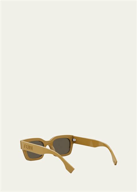 Fendi Mens Signature Oval Logo Sunglasses Bergdorf Goodman