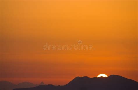 Sunrise Over Sonoran Desert Stock Image Image Of Clouds Landscapes