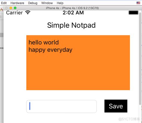 Ios 简易记事本51cto博客ios记事本