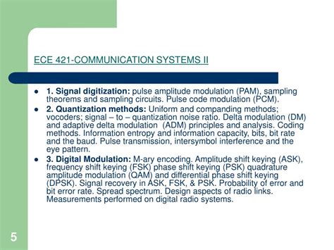 Ppt Ece 523 Advanced Communication Systems Powerpoint Presentation Id 5370178