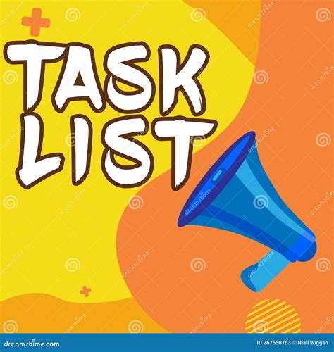 Handwriting Text Task List Business Concept Planification Reminder Group Of Activities That
