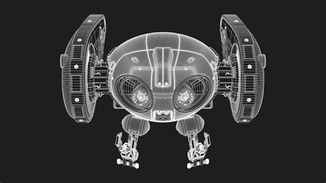 3d Hovering Scifi Drone Bot Turbosquid 1997187