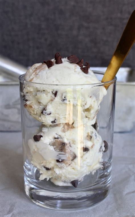 No Churn Chocolate Chip Cookie Dough Ice Cream