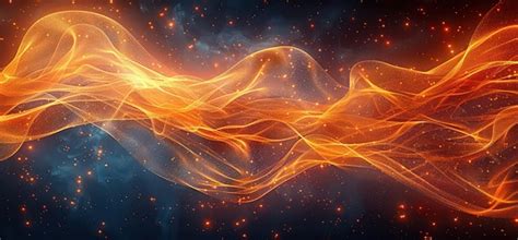 Abstract Representation Of Flowing Energy With Vibrant Colors And