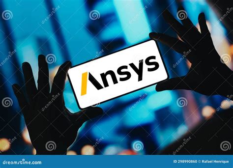 November 29 2023 Brazil In This Photo Illustration The Ansys Logo