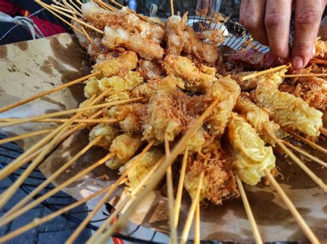 Telur Gulung Or Rolled Egg Popular Street Food From Indonesia Stock