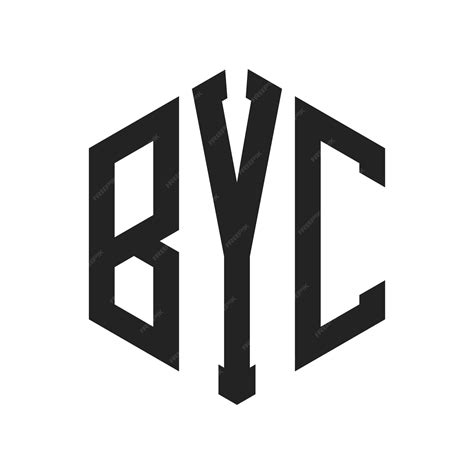 Premium Vector Byc Logo Design Initial Letter Byc Monogram Logo Using
