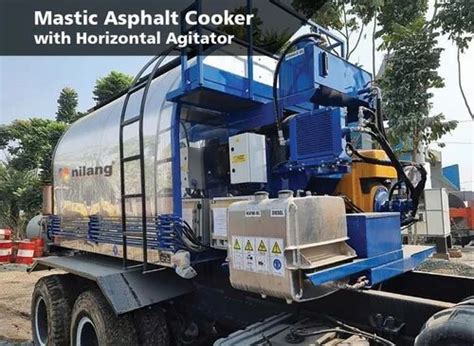 Semi Automatic Asphalt Mastic Cooker For Road Construction At