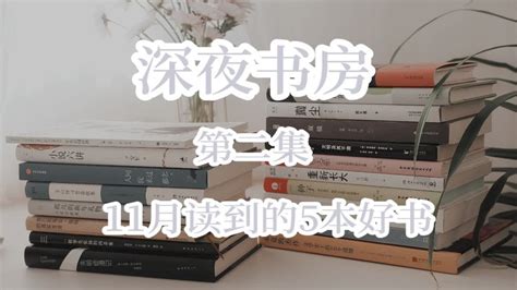 深夜书房 11月读书报告 上 Youtube