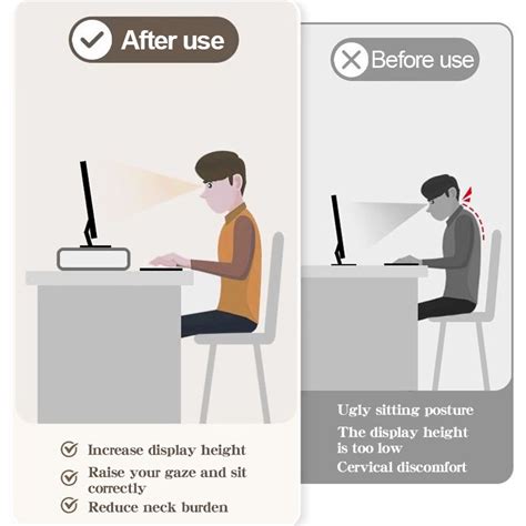 Monitor Stand Laptop Stand Monitor Height Adjustment Stand Heat Dissipation Stand Space Saving