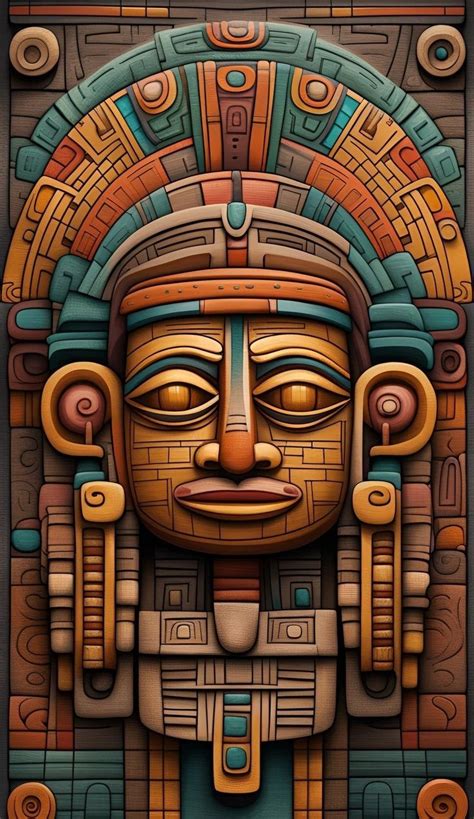 Pin On Aztec In 2024 Aztec Pattern Art Mayan Art Aztec Artwork