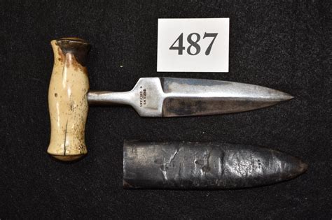 Lot Bone Handle Push Dagger