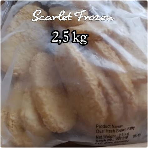 Jual Oval Hashbrown Patties Kentang Hash Brown Oval Patty 2 Kg Shopee