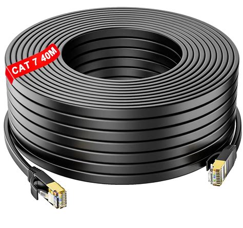 Ethernet Kablosu 40m Cat7 Düz Ethernet Kablosu 40 metre Gigabit Yüksek