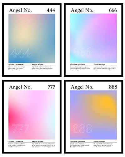 Roxbury Row Aura Poster Aesthetic Angel Number Poster Gradient