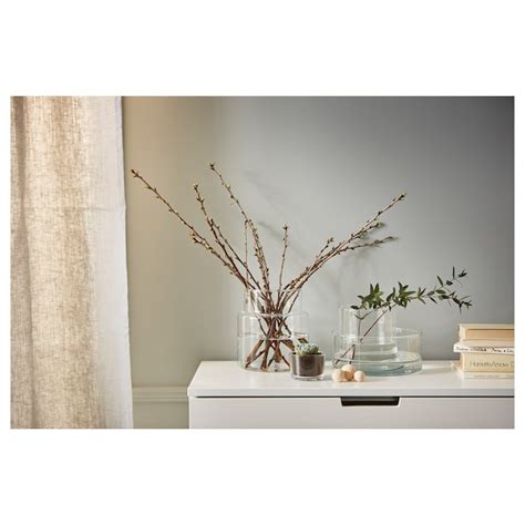 Cylinder Vasebowl Set Of 3 Clear Glass Ikea