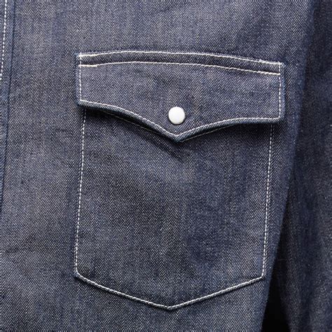 Visvim Social Sculpture Denim Shirt Blue End Hk