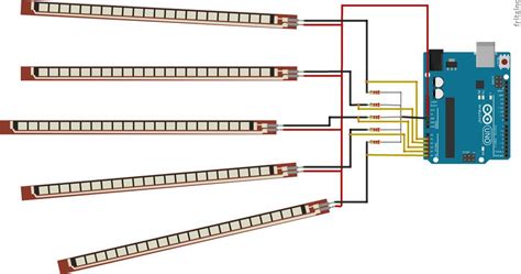 Flex Sensor 5 Dita Bb Arduino Projects Microcontrollers Dita Bar