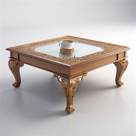 Premium Psd Coffee Table Psd On A White Background