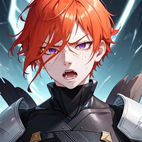 Erikku Male Adult Short Ginger Hair Freckles Righ
