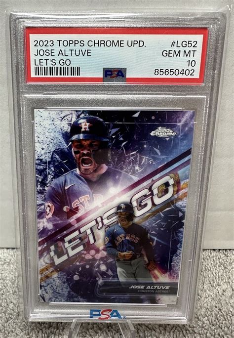 Jose Altuve 2023 Topps Chrome Update Lg 52 Lets Go Price Guide
