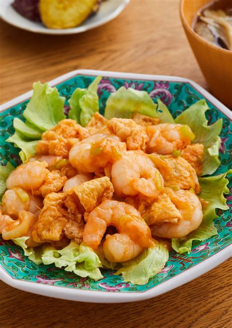 電子レンジで えびと油揚げのチリソース煮 By おいしい健康 管理栄養士監修のレシピ検索・献立作成：おいしい健康 糖尿病