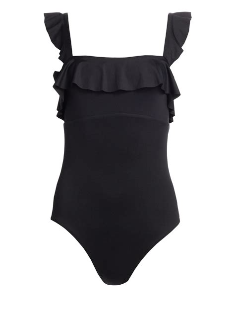 Eberjey Swim Synthetic So Solid Jane One Piece Swimsuit In Black Lyst