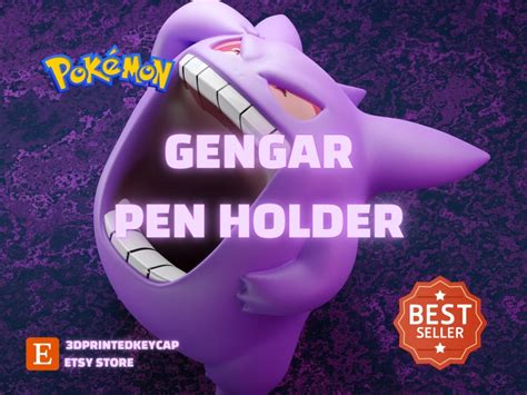 Gengar Pen Holder Pokemon 3D STL File Pack Pokemon Files For Etsy