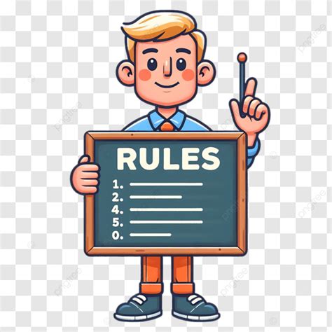 Business Rules Clip Art Cartoon Illustration Of A Woman Explaining A